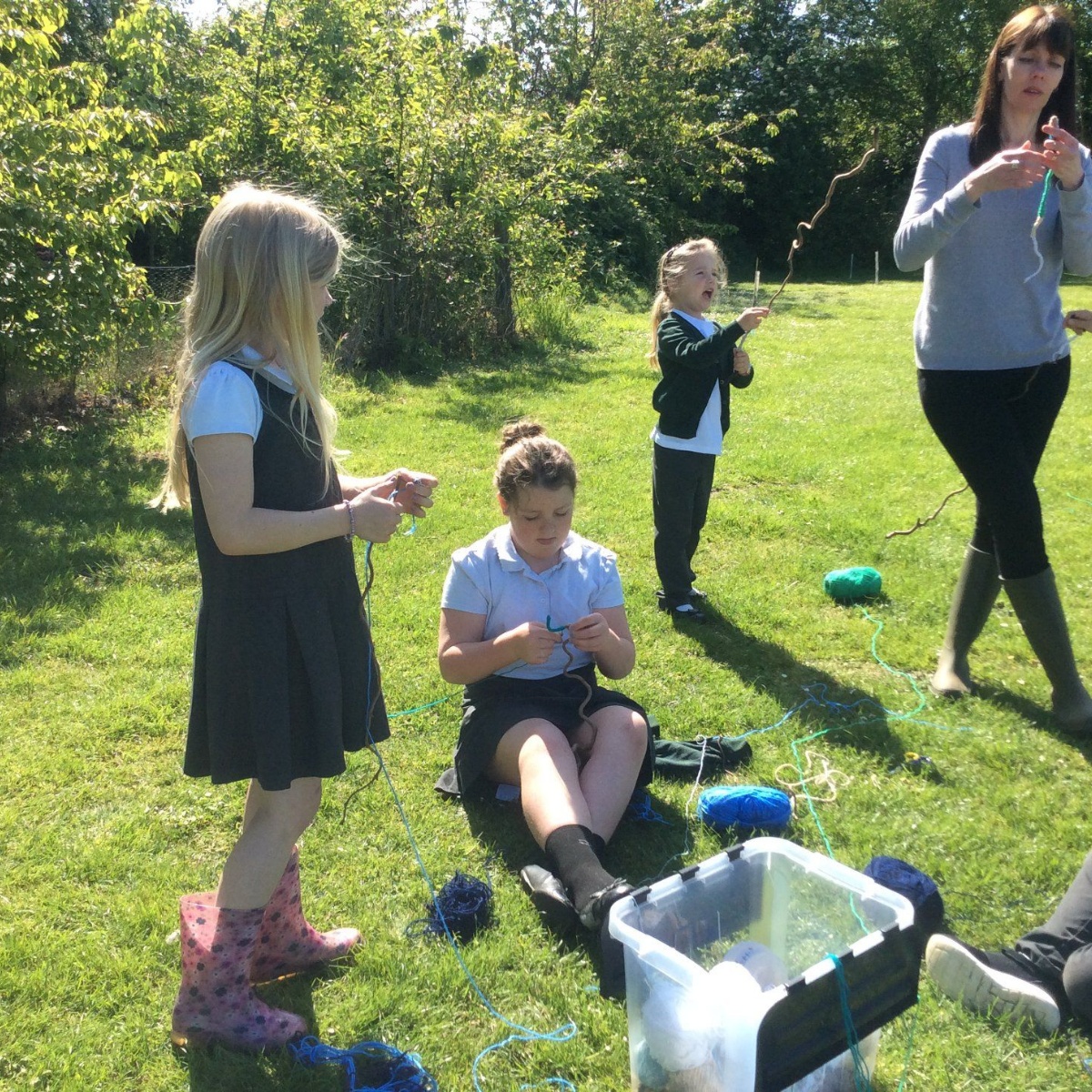 Occold Primary School - Making use of the sunshine